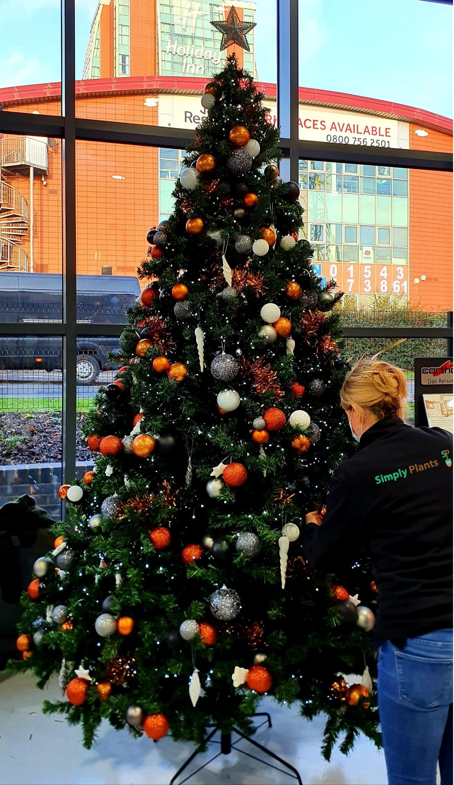 We provide office Christmas Tree rental services in the UK near you